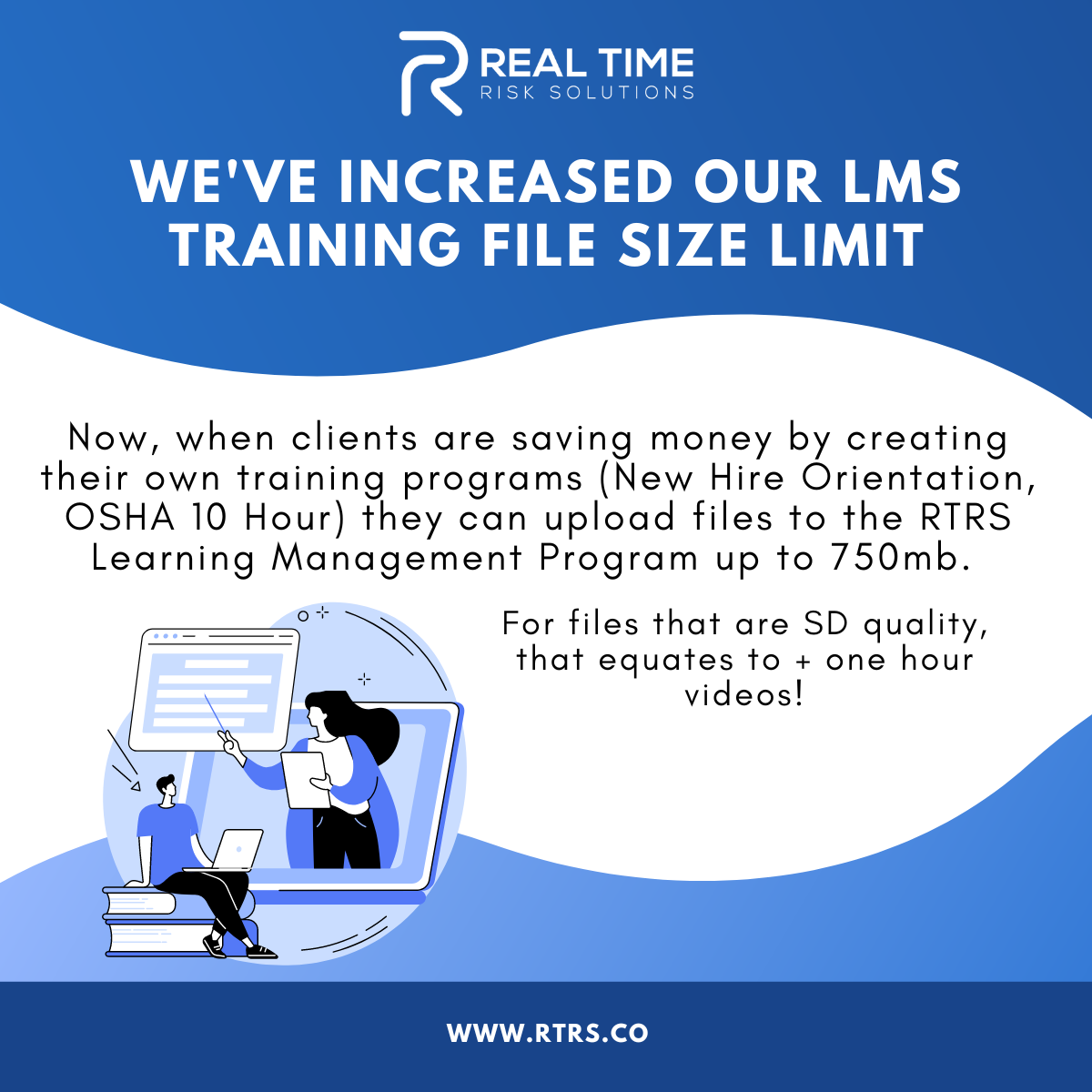 Increased File Size Limit For LMS Videos Real Time Risk Solutions